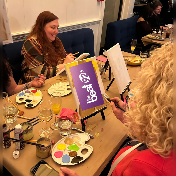 PHOTOS | The Beat's Galentine's Paint & Sip Night With Canvas Club ...