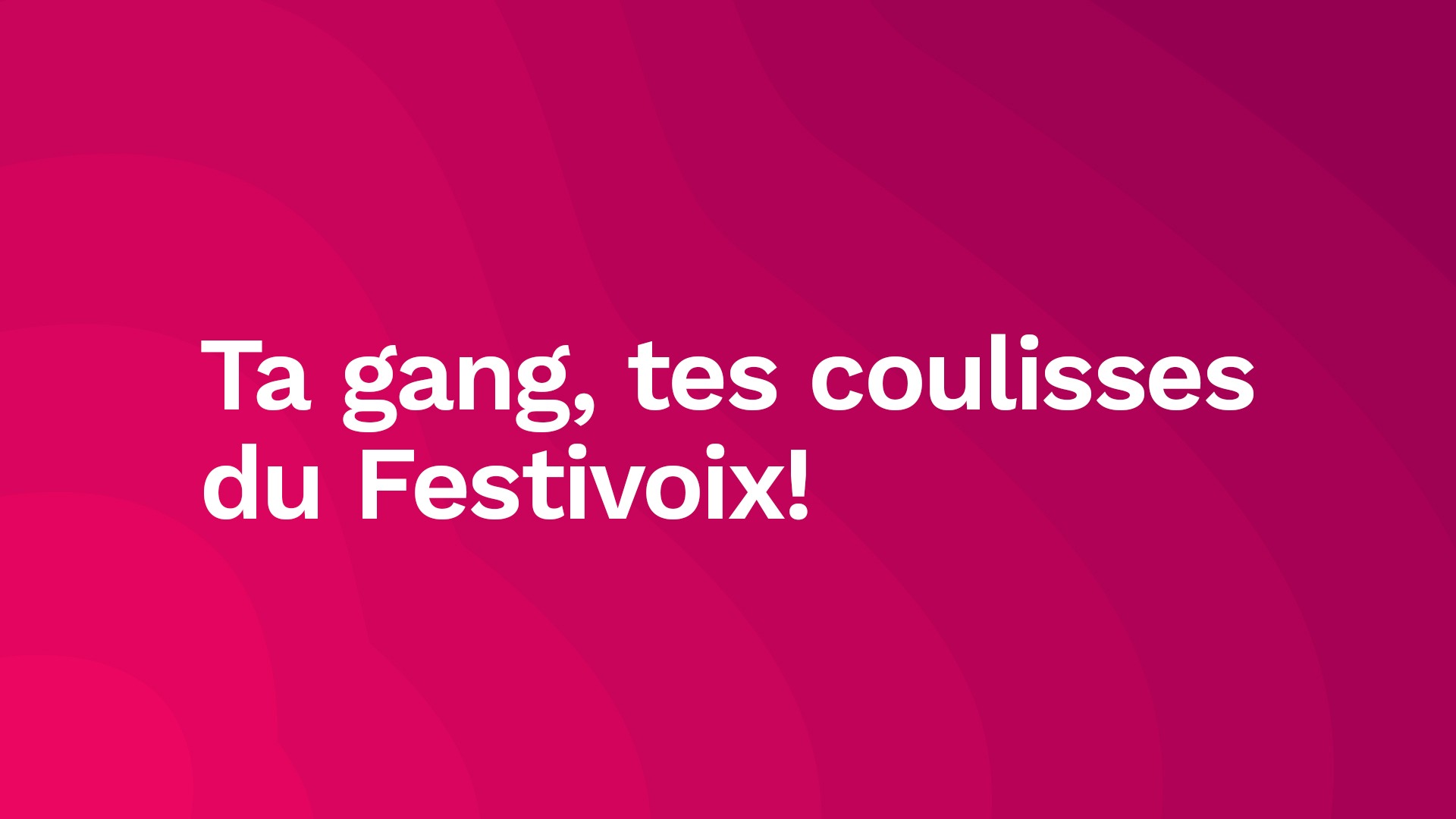 TA GANG, TES COULISSES DU FESTIVOIX! | Marilyne Léonard jase avec ...