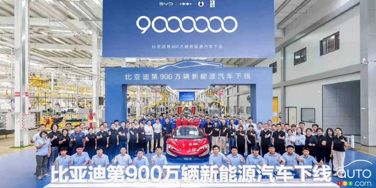 BYD a construit son neuf millionième véhicule — FM93