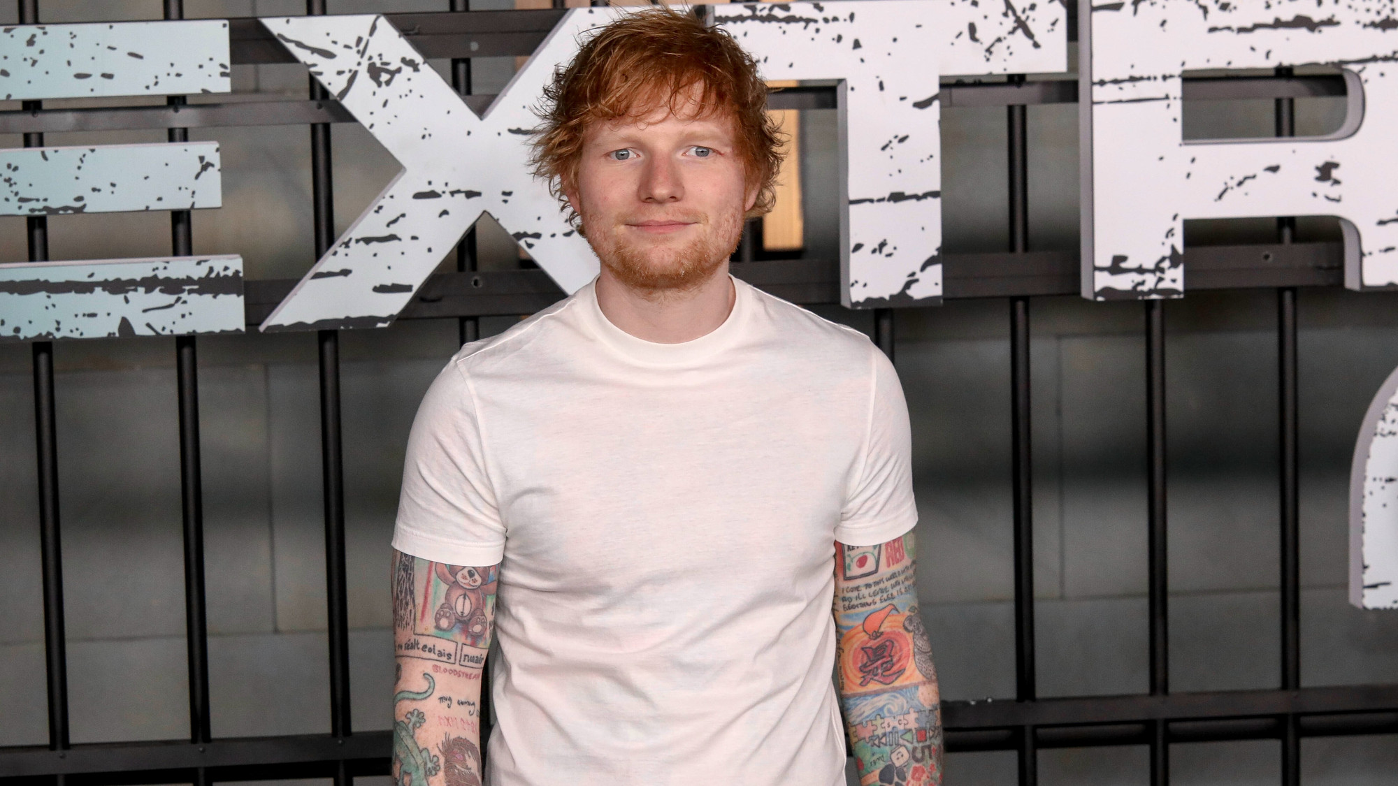 Ed Sheeran jokingly displays 'white T-shirt wardrobe' — The Beat 92.5